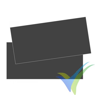 Fibre Glass Sheet GRP Epoxy (black) 400x200mm, 3mm